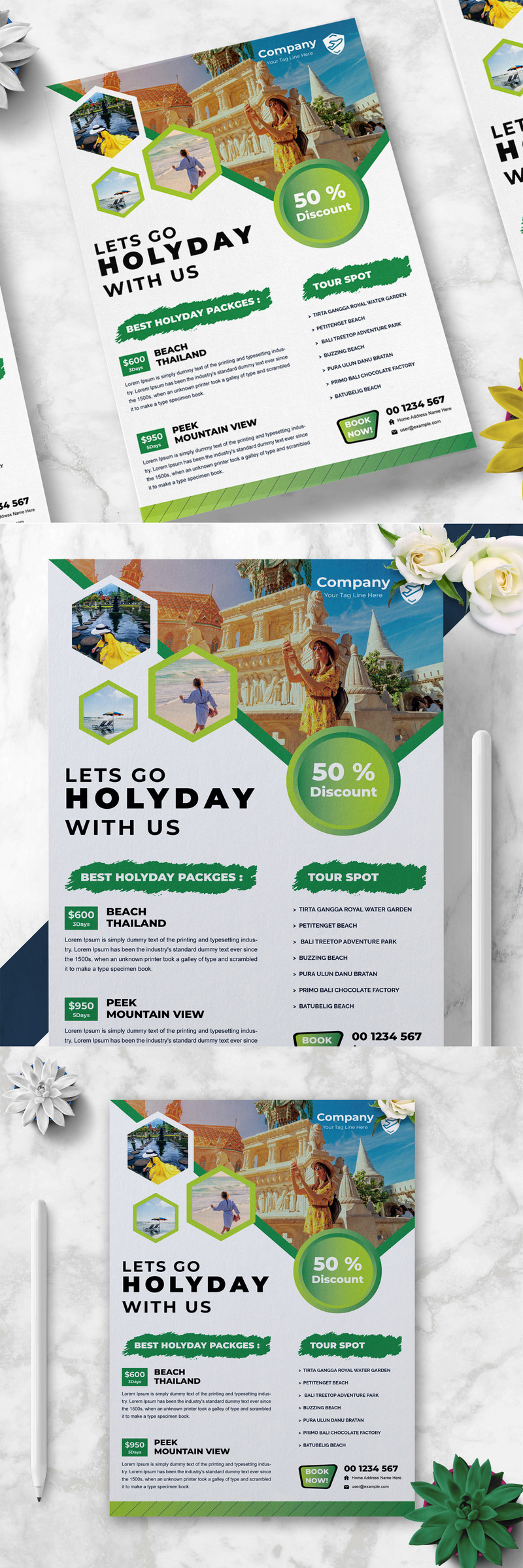Travel Tours Flyer Templates #373595 - TemplateMonster