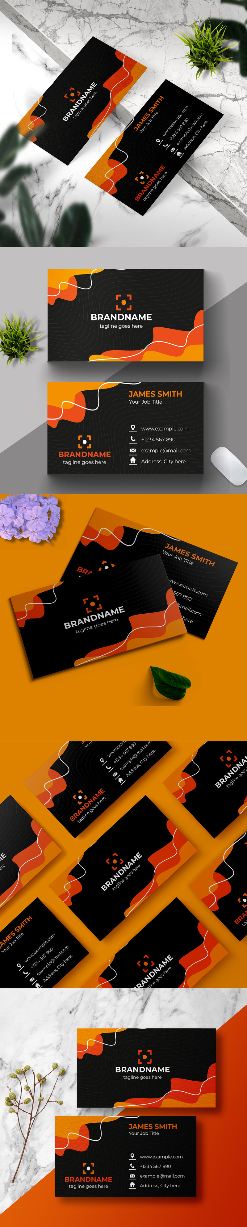 Simple Professional Business Card Layout - TemplateMonster