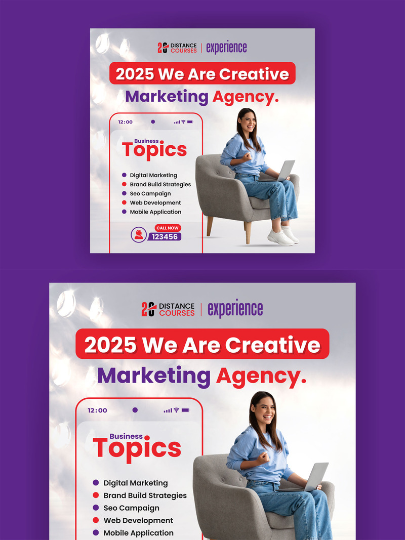 Marketing Agency Social Media Posts Template