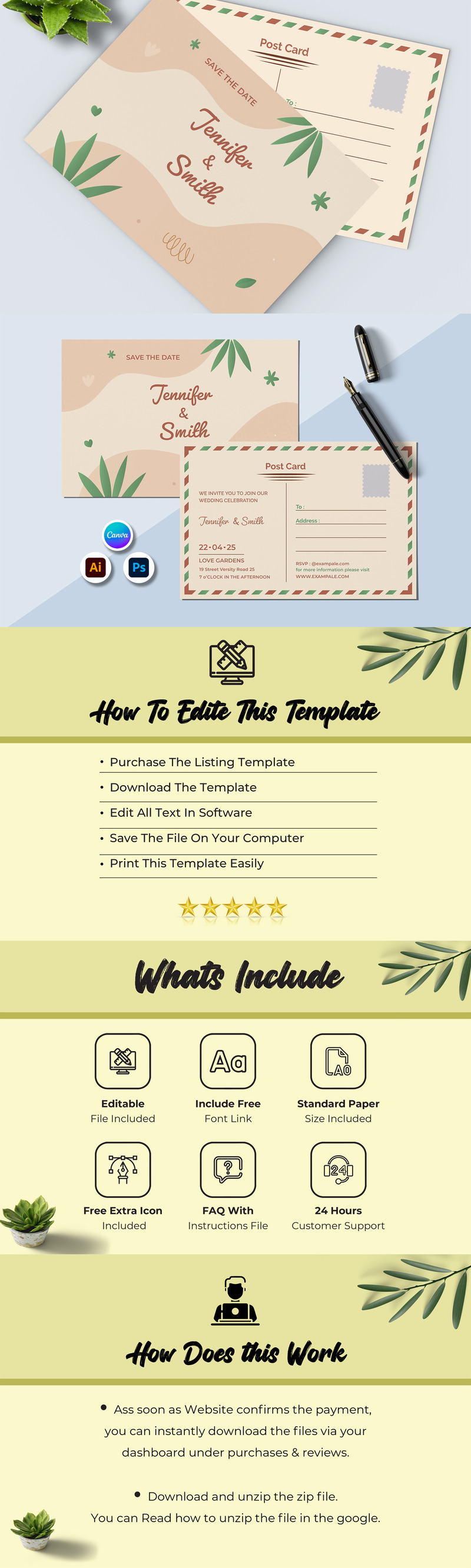 Vintage Summer Postcards Template #377426 - TemplateMonster