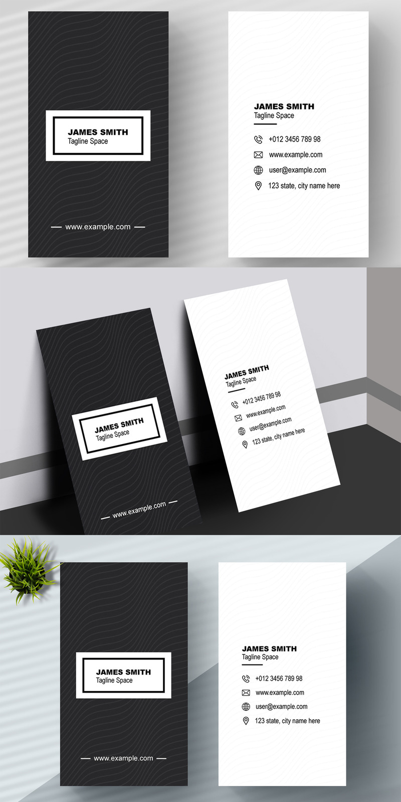 Professional Business Card Design Templates Layout