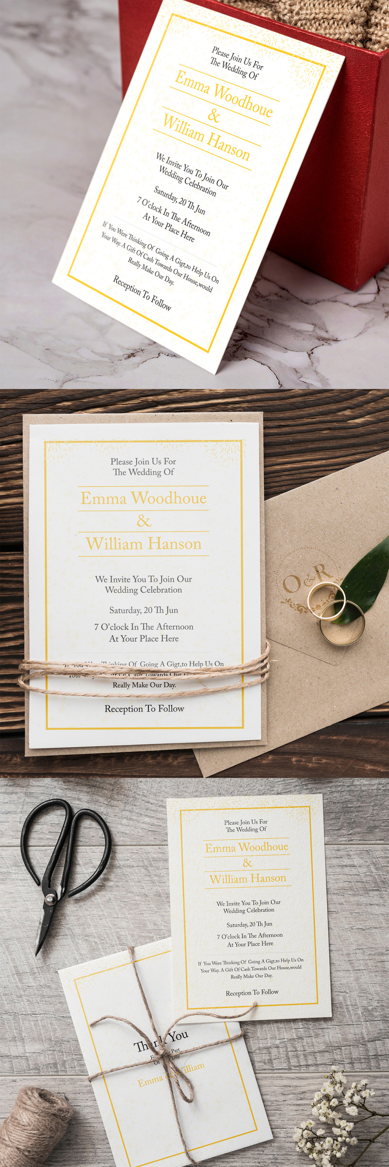 Invitation Card Design Template #373913 - TemplateMonster