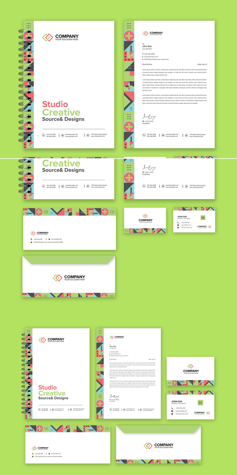 Corporate Identity Pack Templates #379591 - TemplateMonster