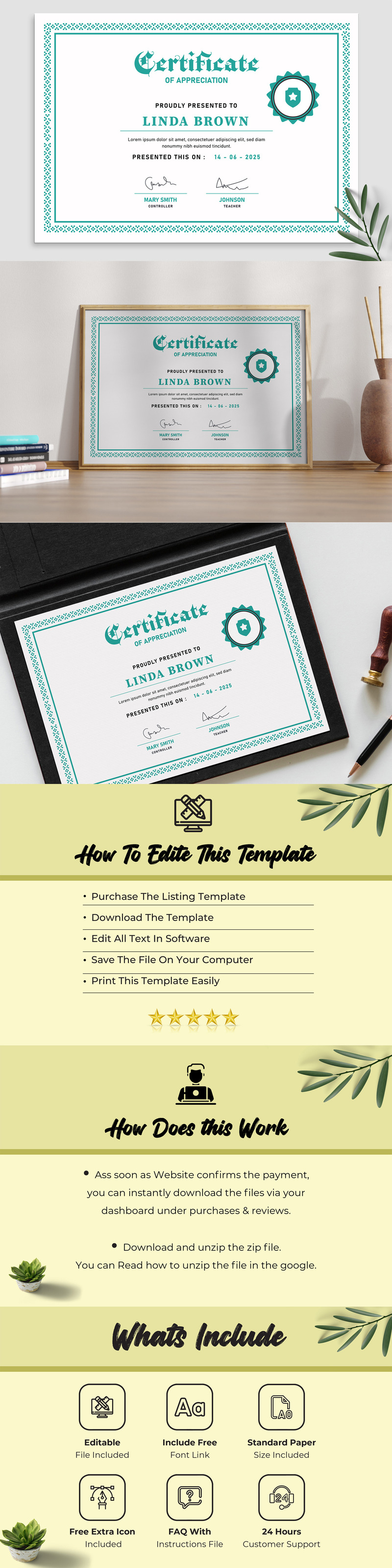 New Certificate Design Layout #376243 - TemplateMonster