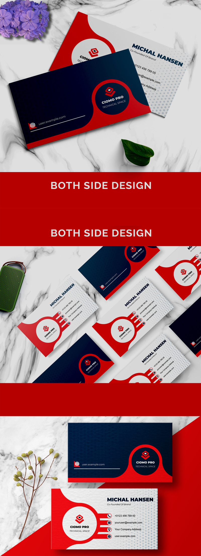 Professional Business Card Templates Layout - TemplateMonster