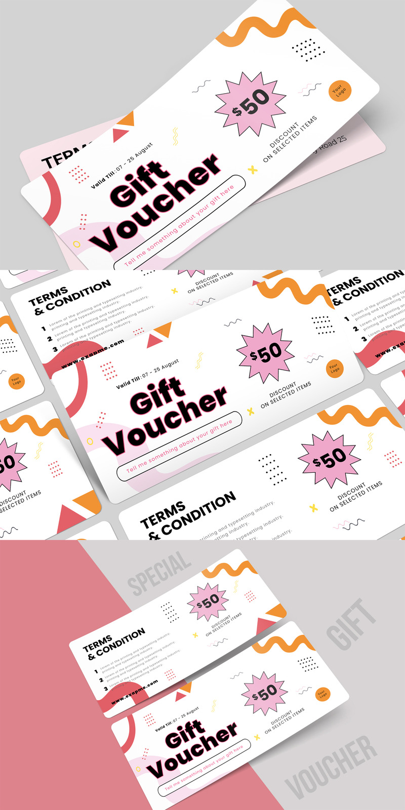 Gift Vouchers Template Layout #378820 - TemplateMonster