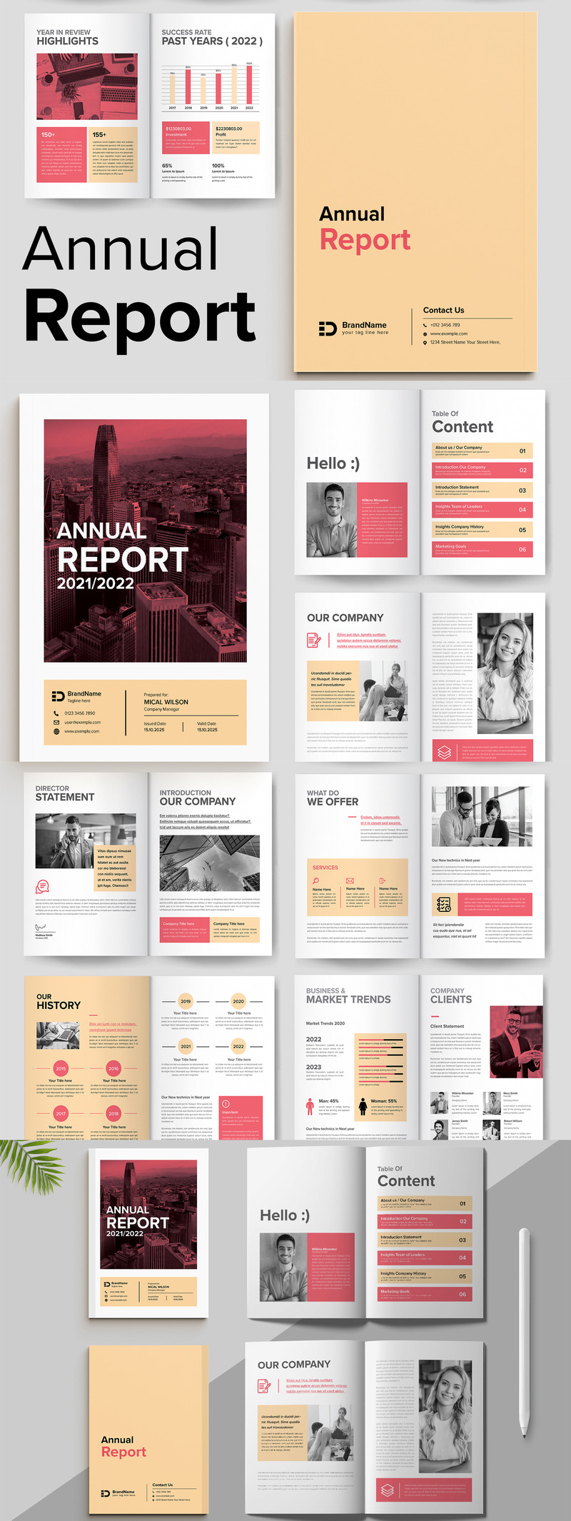 Annual Report Layout Templates #381139 - TemplateMonster