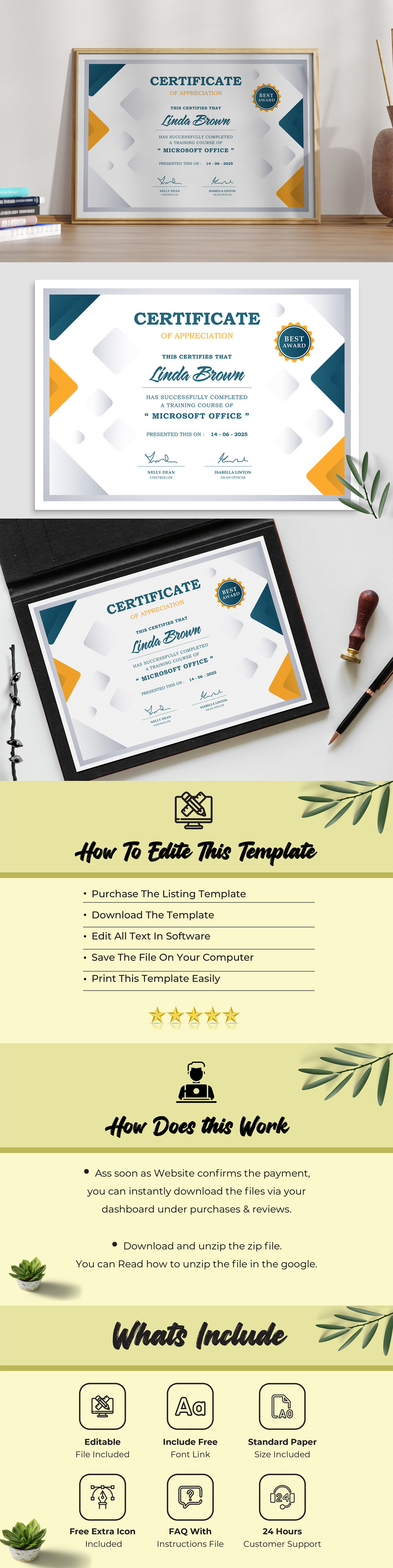 Color Certificate Layout #376343 - TemplateMonster