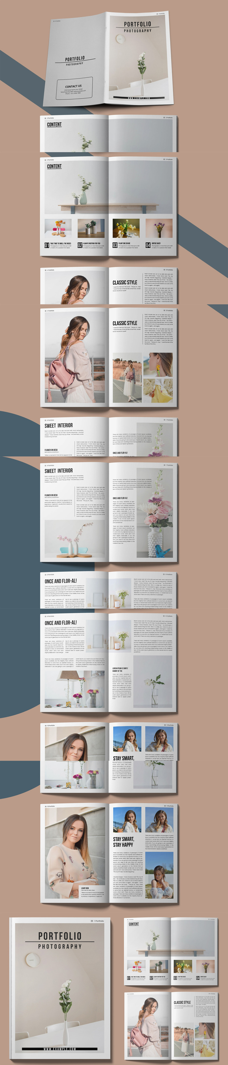 Photography Portfolio Magazine Design - TemplateMonster