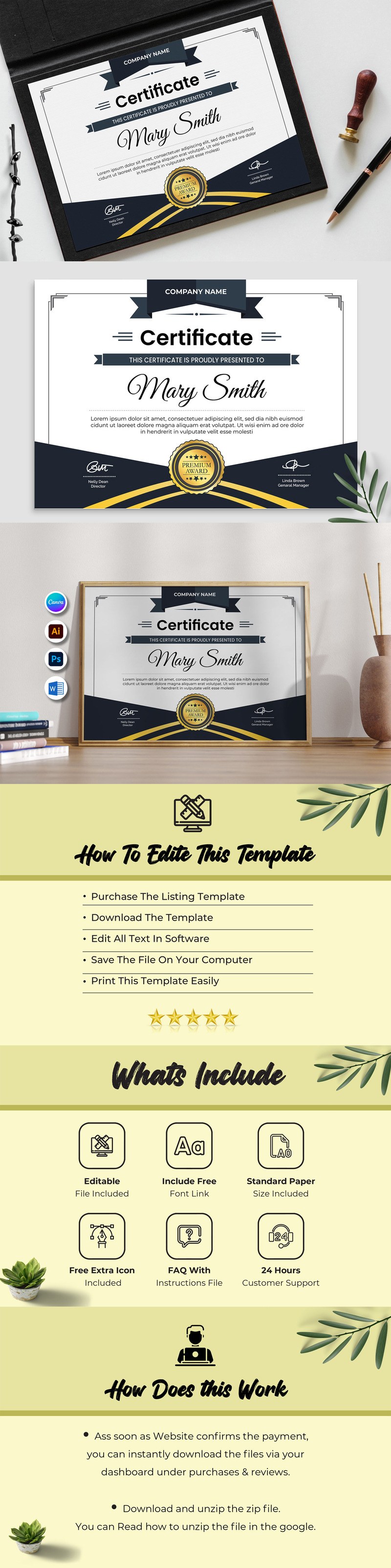 Certificates- Templates Layout #376920 - TemplateMonster