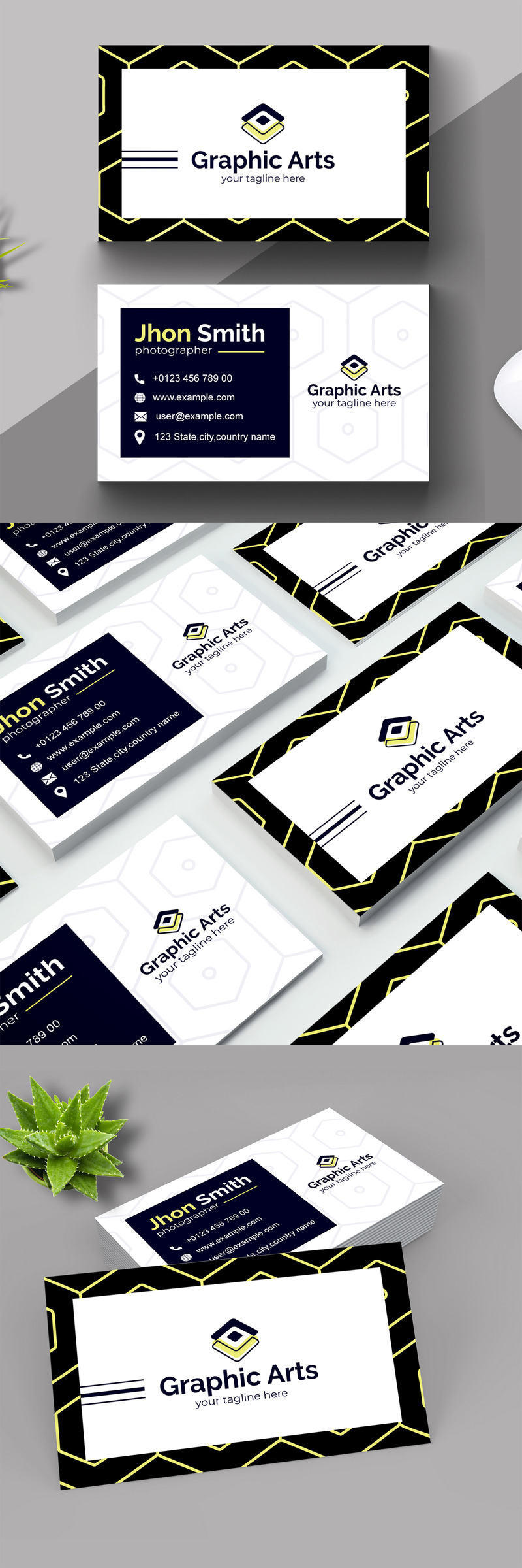 Simple Business Card template Layout - TemplateMonster