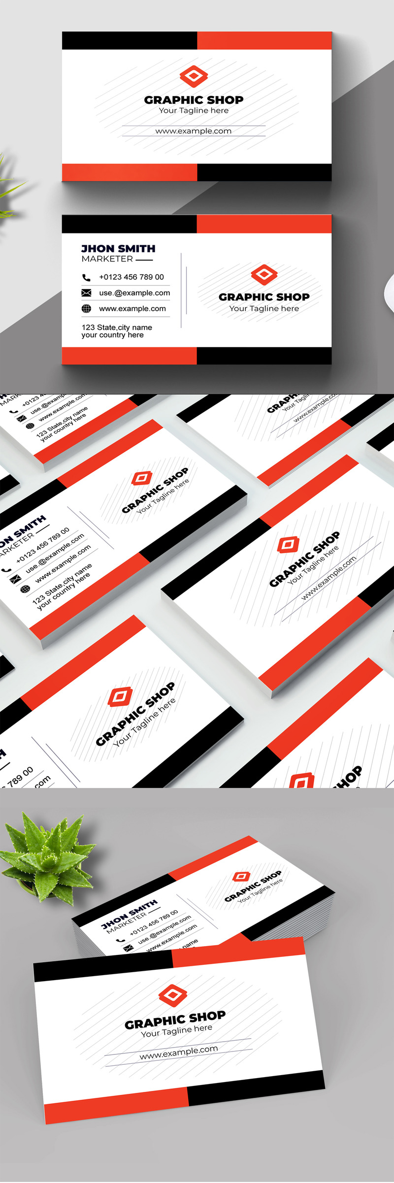 Simple Fresh Business Card #373720 - TemplateMonster
