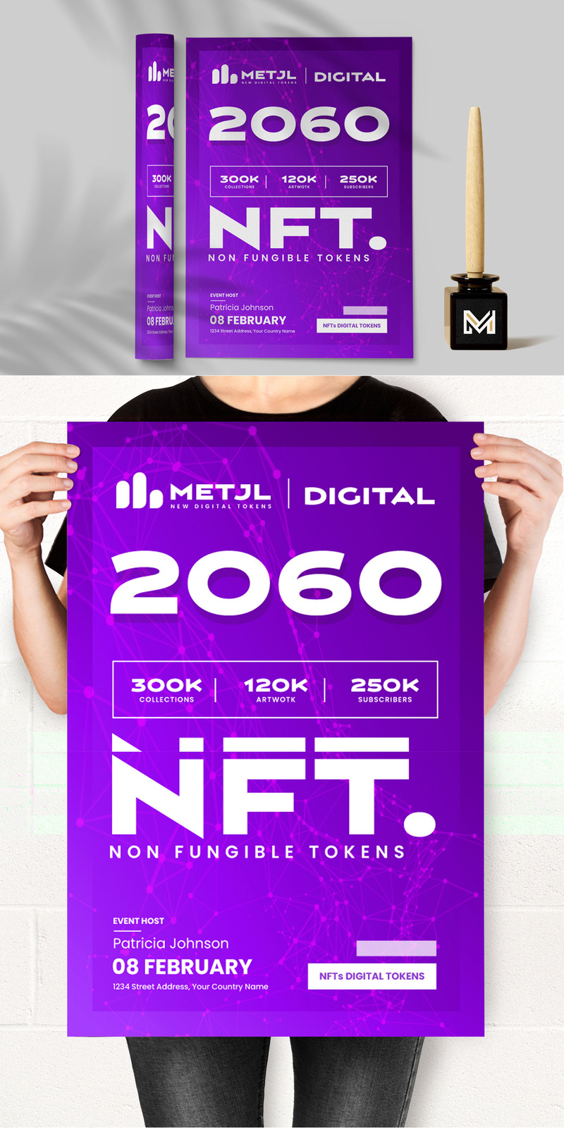 Digital Token Flyer Template #378839 - TemplateMonster