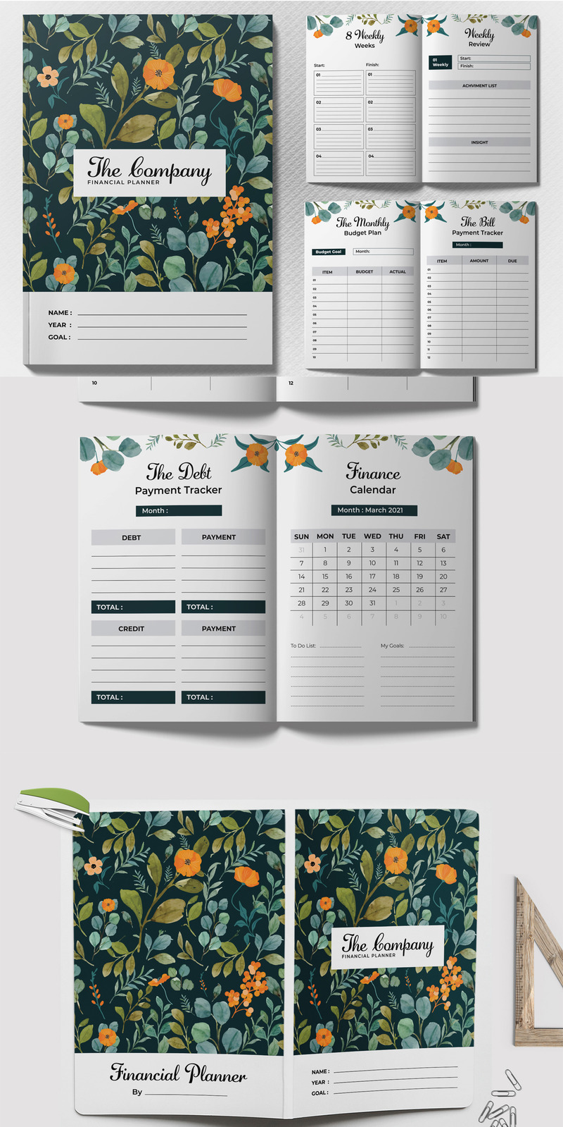Annual Planner Notebook Template #379083 - TemplateMonster