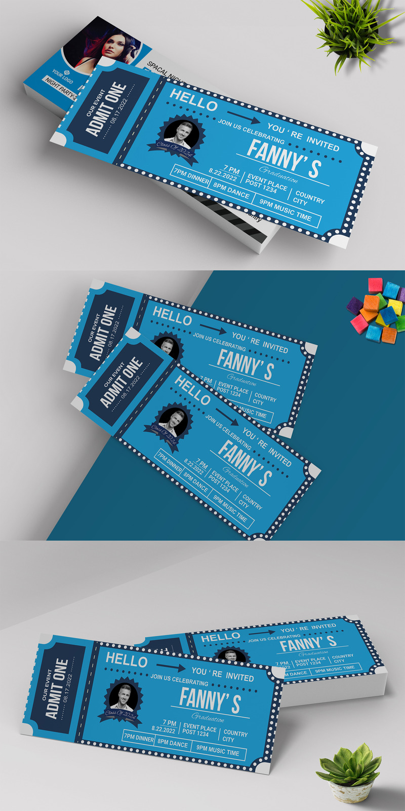 Event Tickets Layout Template #379103 - TemplateMonster