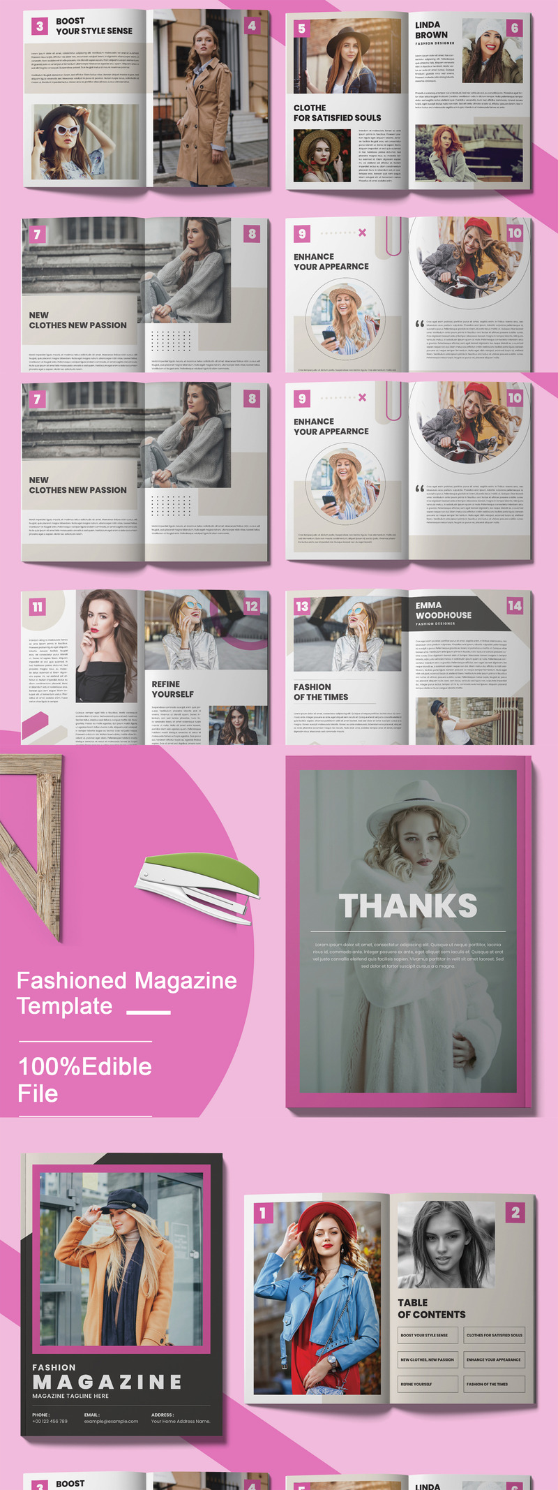 Disposition des modèles de magazines - TemplateMonster