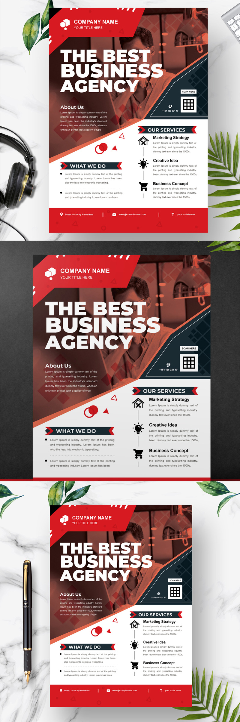 Premium Corporate Flyers #373419 - TemplateMonster