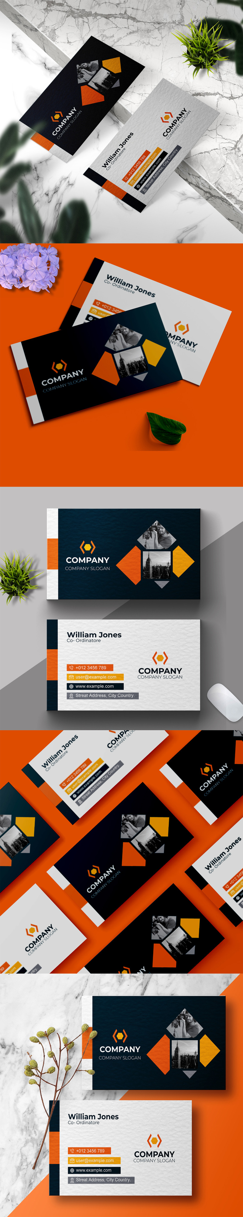 Marketing Business Card Design #373194 - TemplateMonster