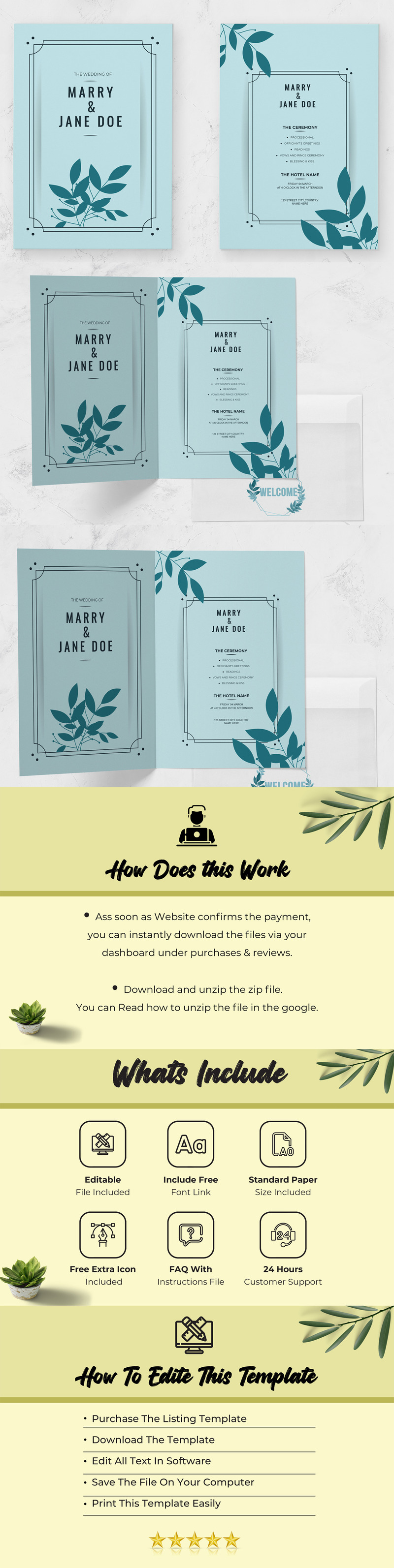 Wedding Invitation Cards Layout #375695 - TemplateMonster