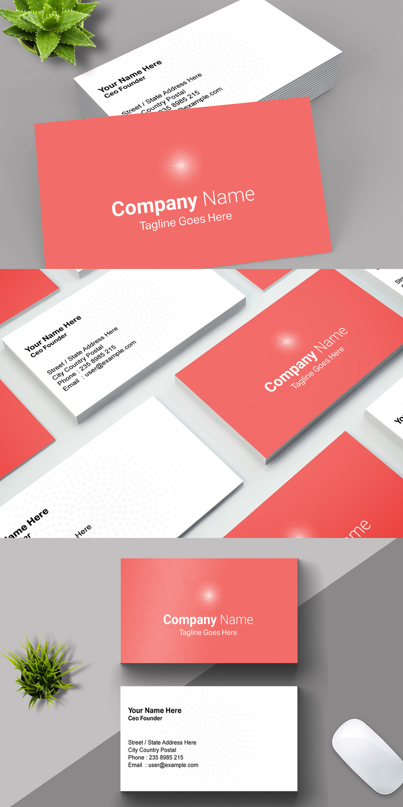 Pro Design Business Card Template #378816 - TemplateMonster