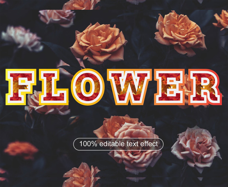 Rose Flowers Text Effect template #374494 - TemplateMonster