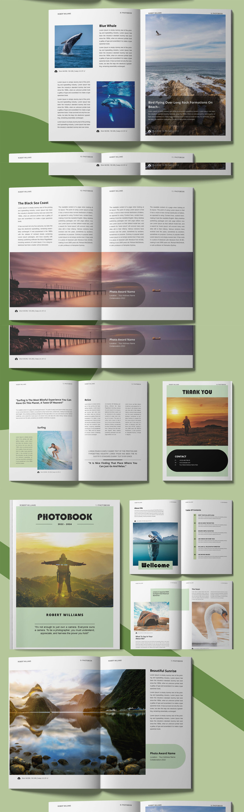 Photo Book Template Layout #374902 - TemplateMonster