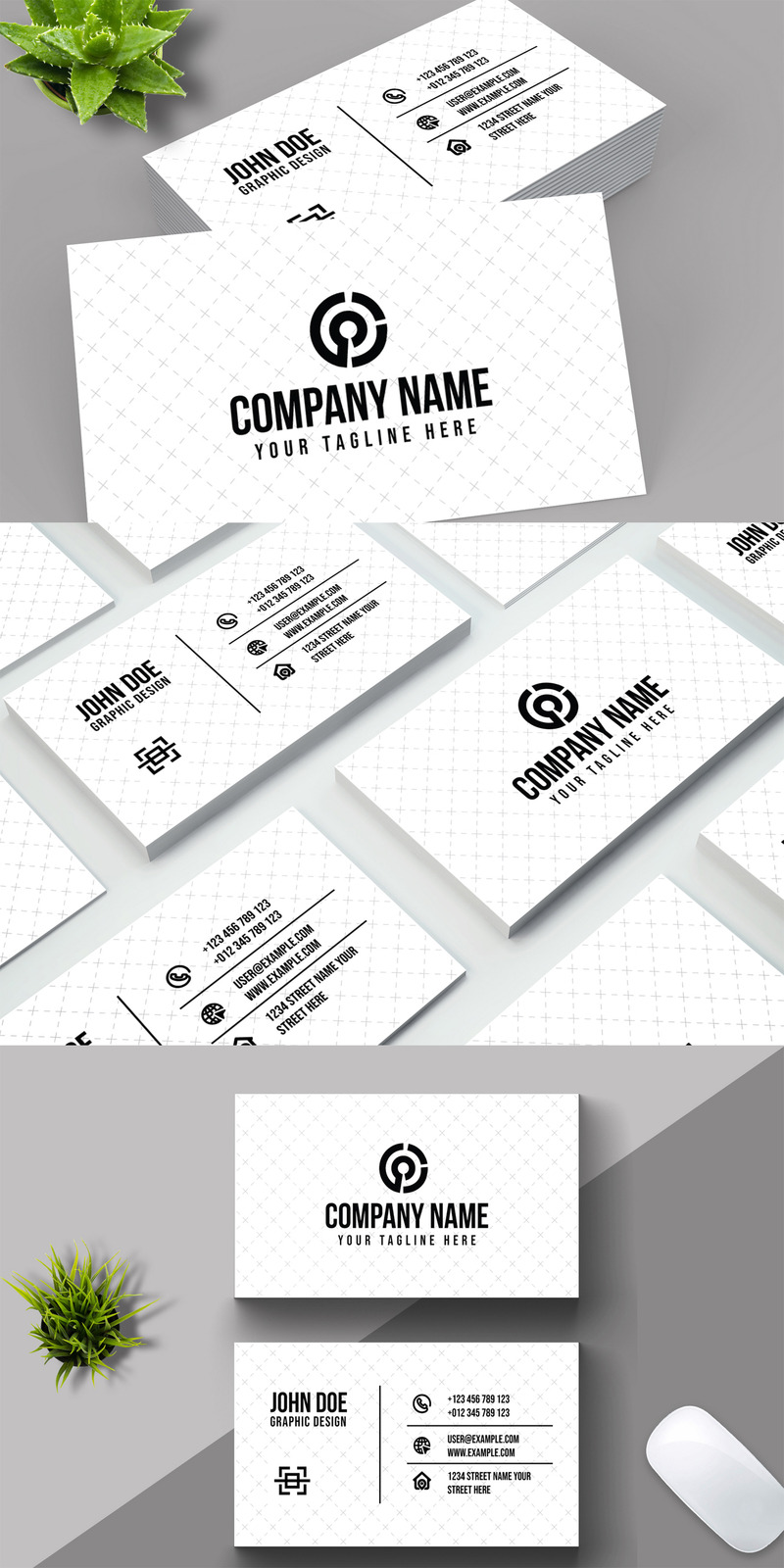 Creative White Business Card Templates - TemplateMonster