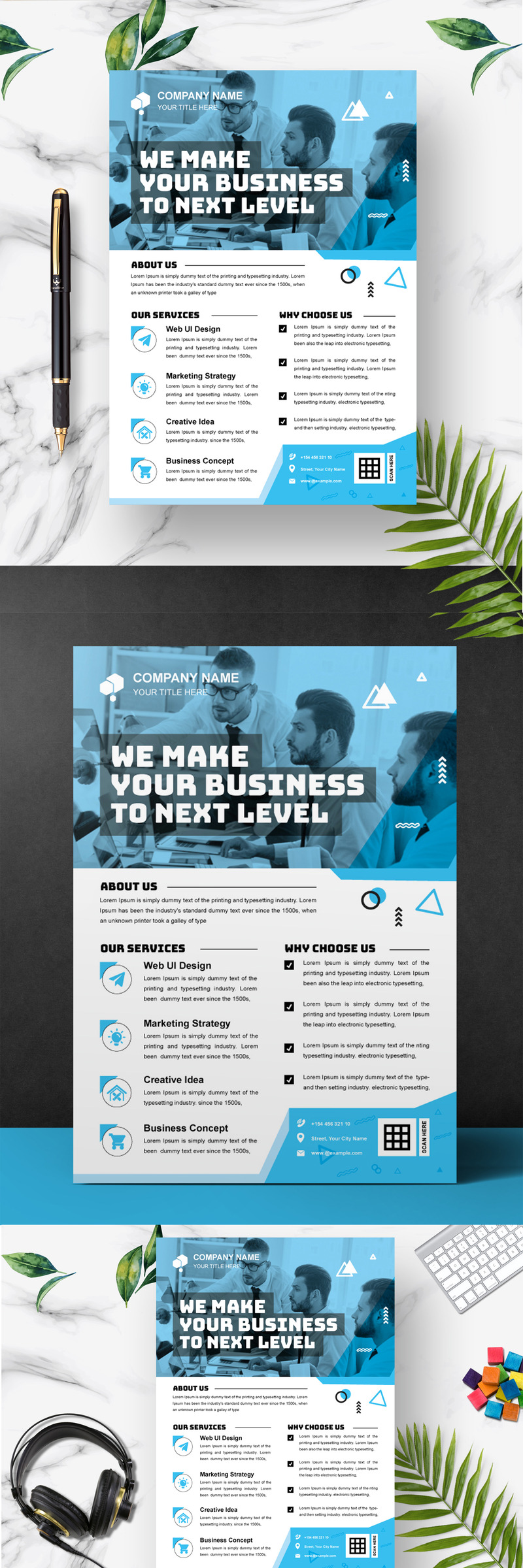 Marketing Flyer Templates #373421 - TemplateMonster