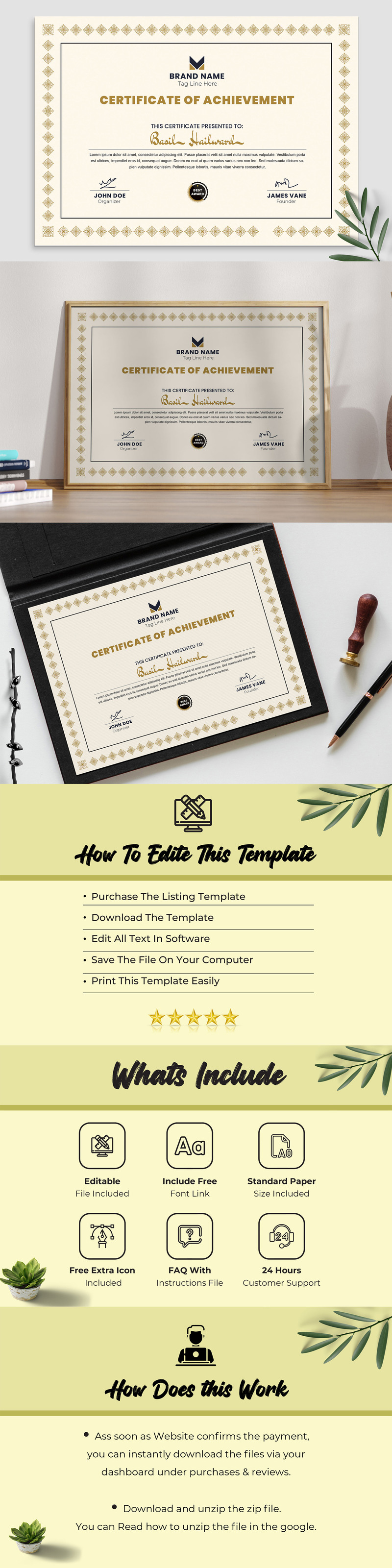 Achievement Certificates Template #376788 - TemplateMonster