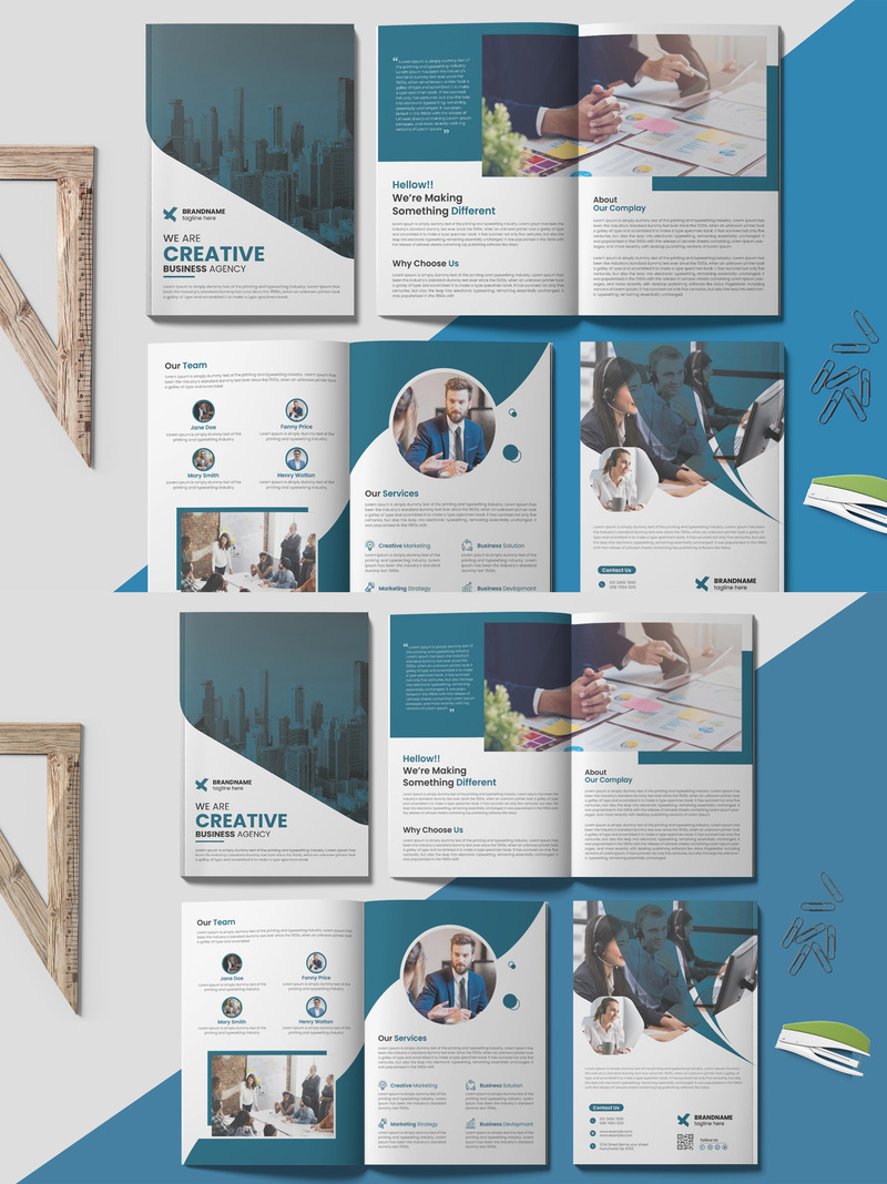 Creative Business Brochure Design Template - TemplateMonster