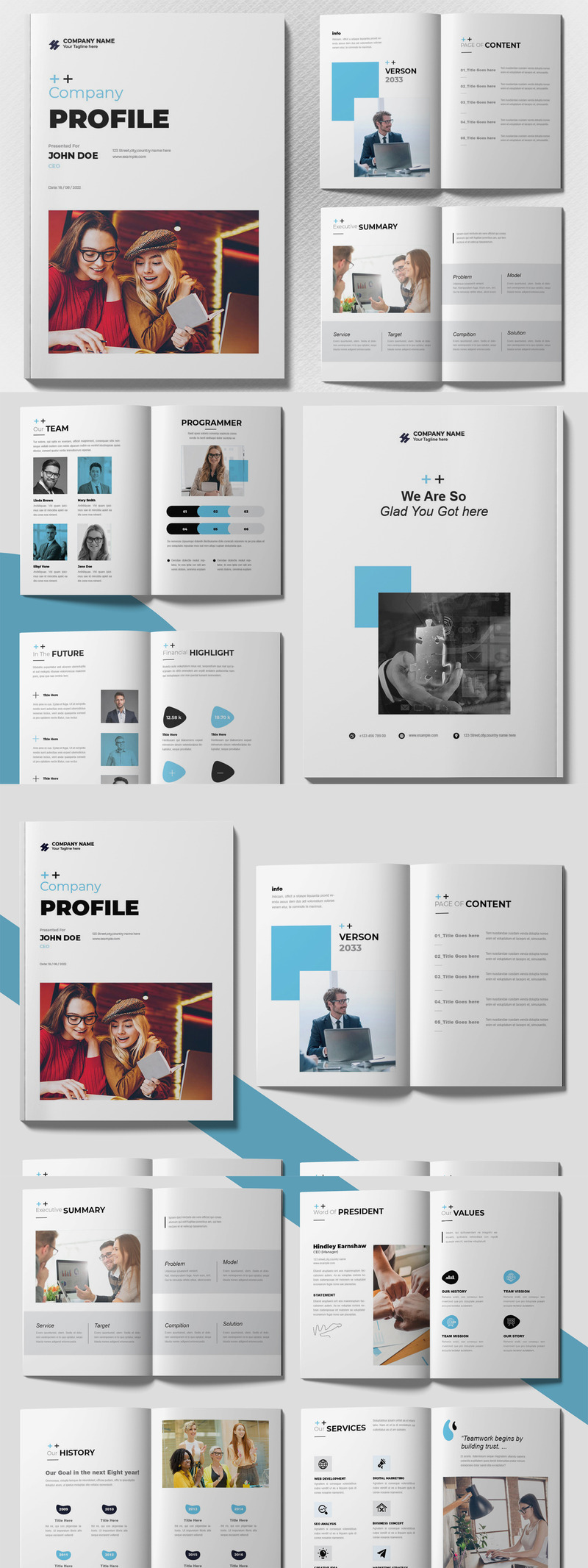 The Company Profile Template #381174 - TemplateMonster