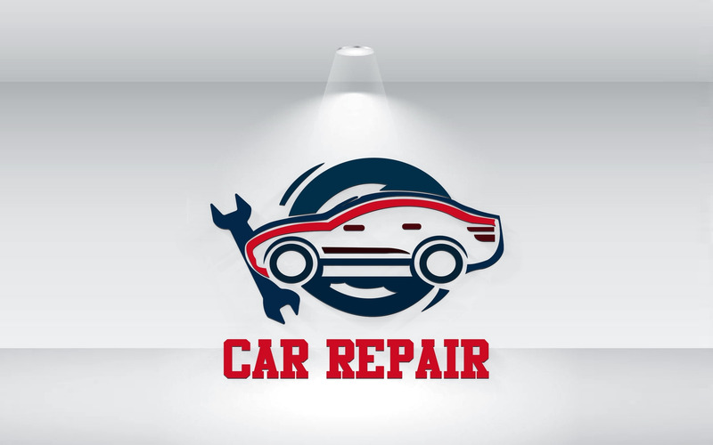 Araba Tamir Logo Şablonu Yüksek Kalite - TemplateMonster