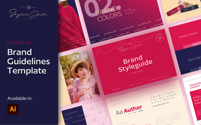 Essential Brand Styleguide Template #322719 - TemplateMonster