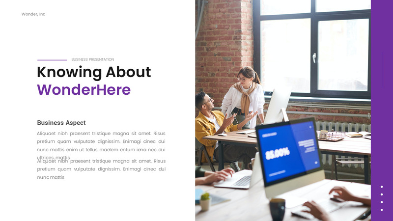 Wonder - Company Business PowerPoint - TemplateMonster