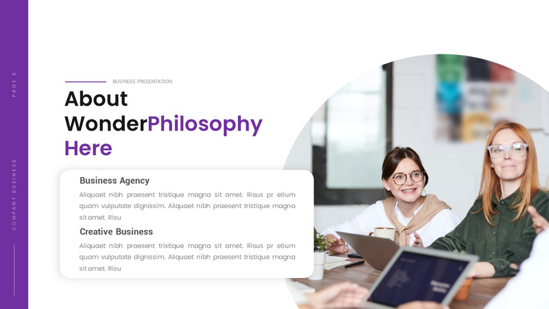 Wonder - Company Business PowerPoint - TemplateMonster