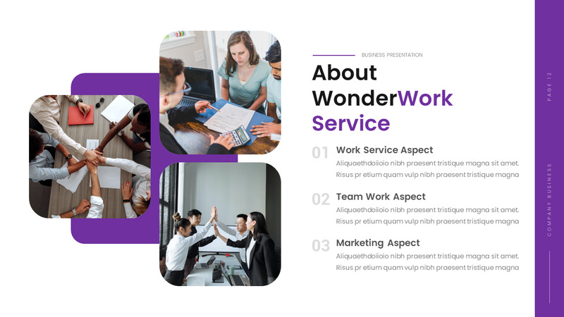 Wonder - Company Business PowerPoint - TemplateMonster