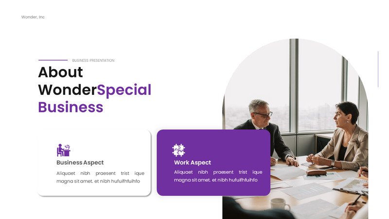 Wonder - Company Business PowerPoint - TemplateMonster