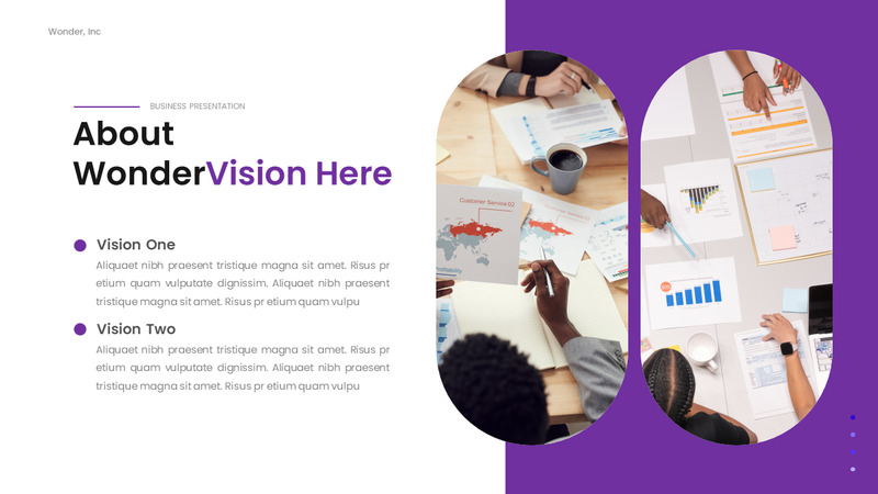 Wonder - PowerPoint de negocios de la empresa