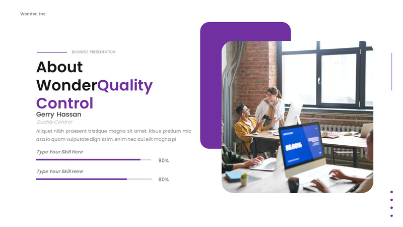 Wonder - PowerPoint de negocios de la empresa