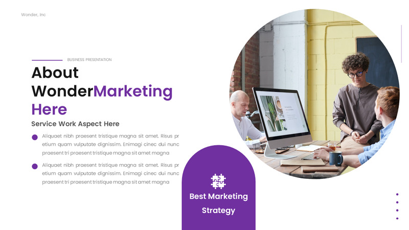 Wonder - Company Business PowerPoint - TemplateMonster