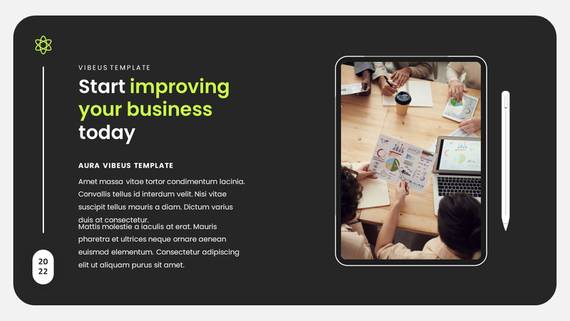 Aura - Pitch Deck Presentation #395731 - TemplateMonster