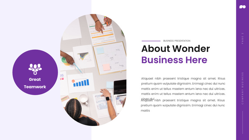 Wonder - Company Business PowerPoint - TemplateMonster