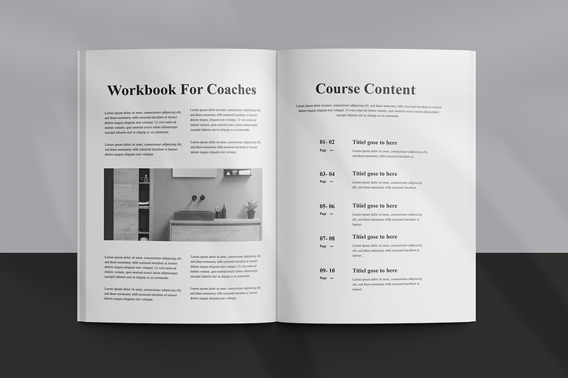 Course Workbook Magazine Layout #345056 - TemplateMonster