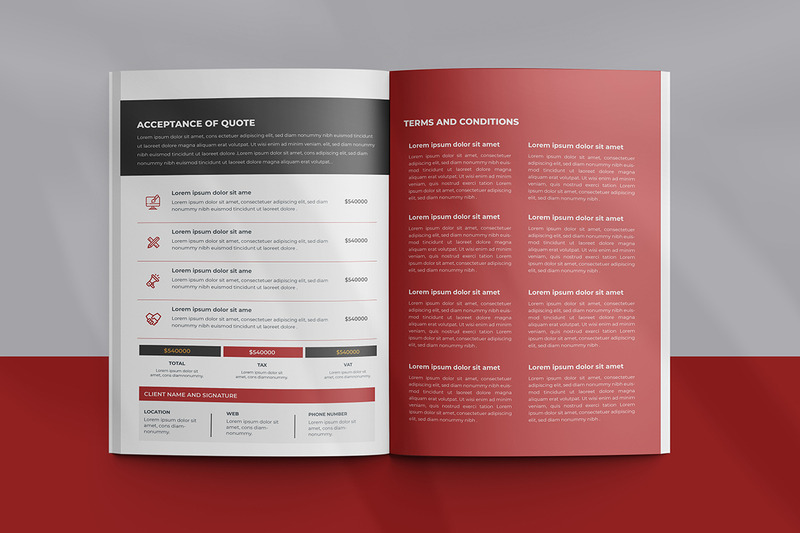 Business Proposal Template Layout. #335915 - TemplateMonster