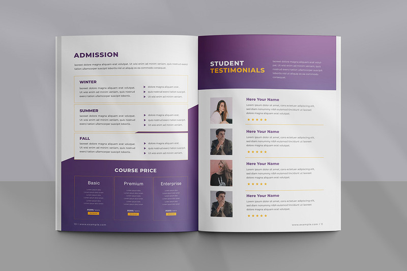 Modern Education Brochure Template Design - TemplateMonster