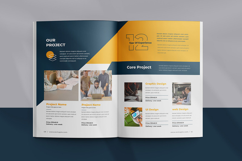 Clean Business Brochure Template #335909 - TemplateMonster
