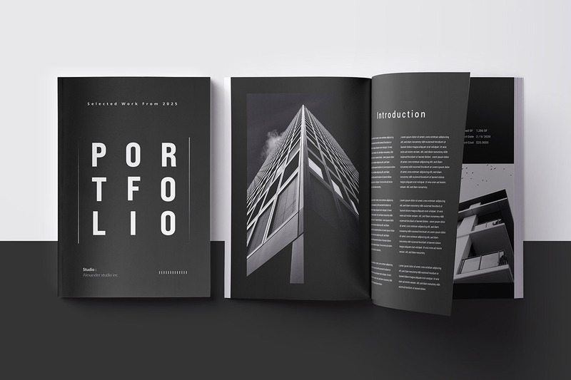 Black and White Portfolio Template #332967 - TemplateMonster