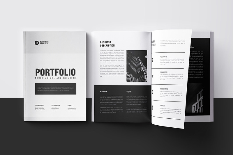 Portfolio Brochure Template or 12 pages Portfolio Template