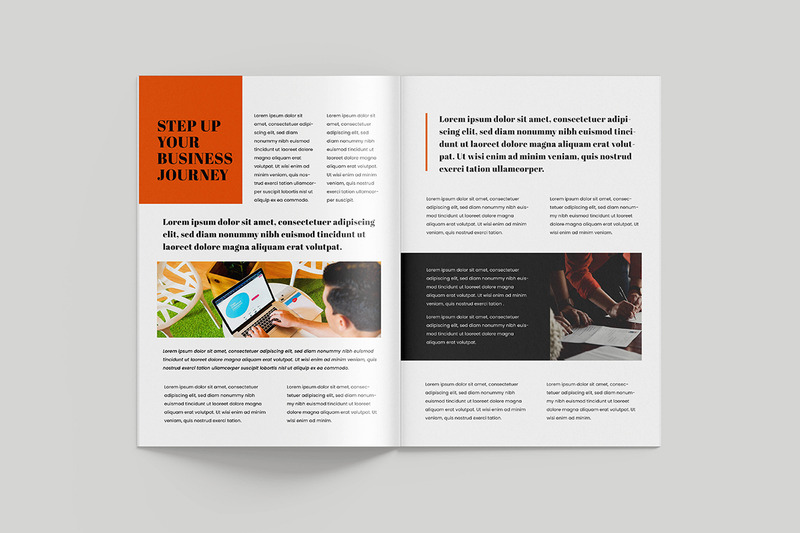 Magazine Layout Template Business Magazine Design
