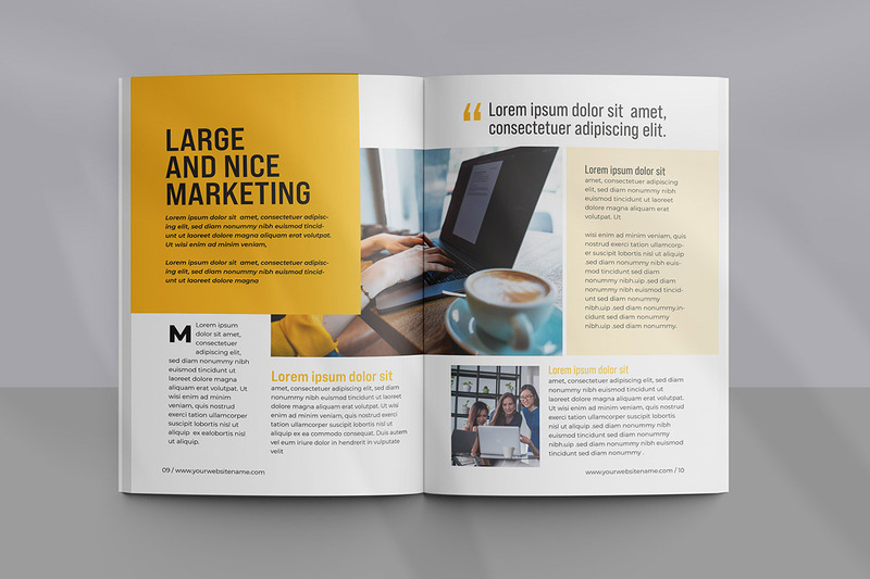 Business magazine Layout Clean Layout - TemplateMonster
